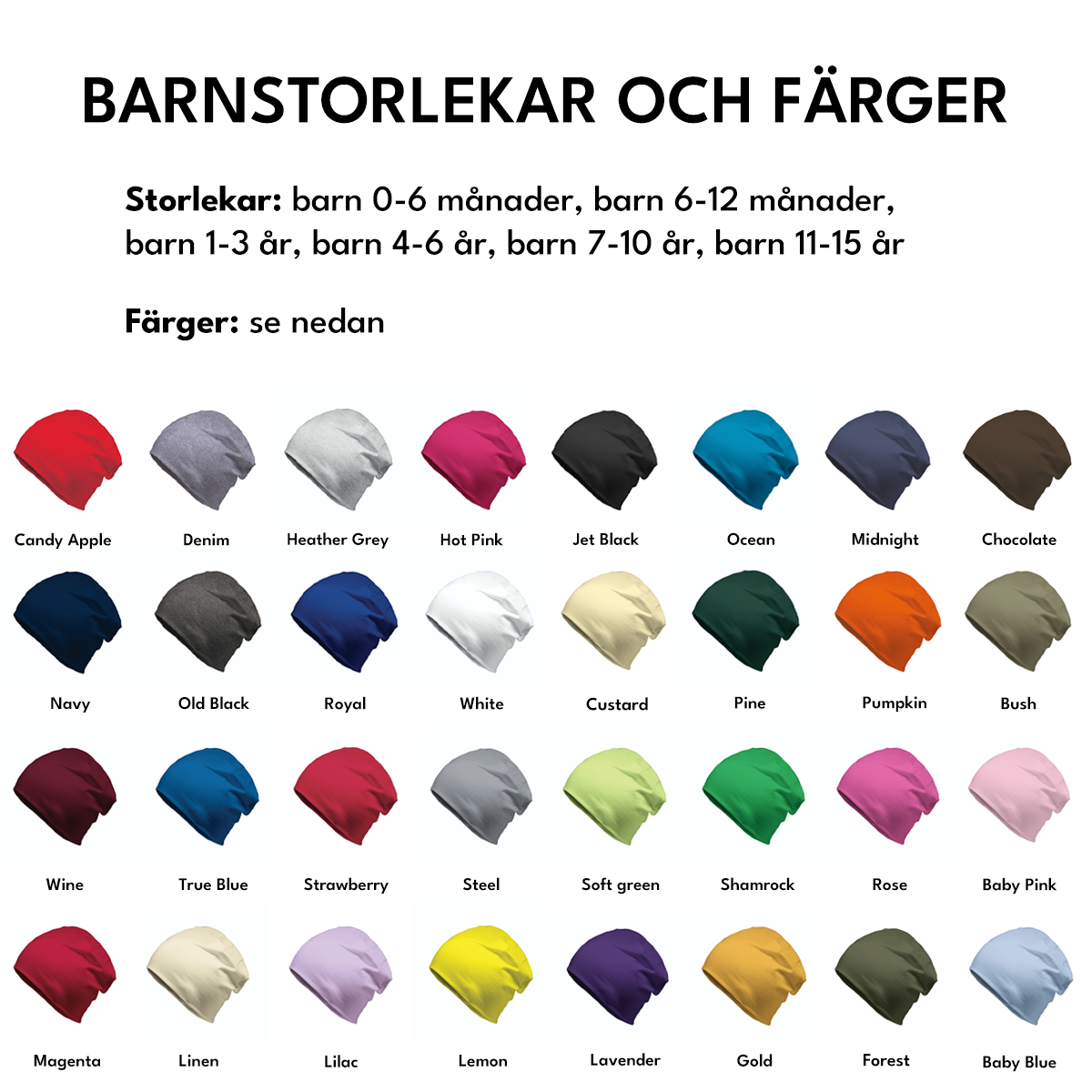Mössa Color Barn med tryck - Populär reklammössa - Profilar.se